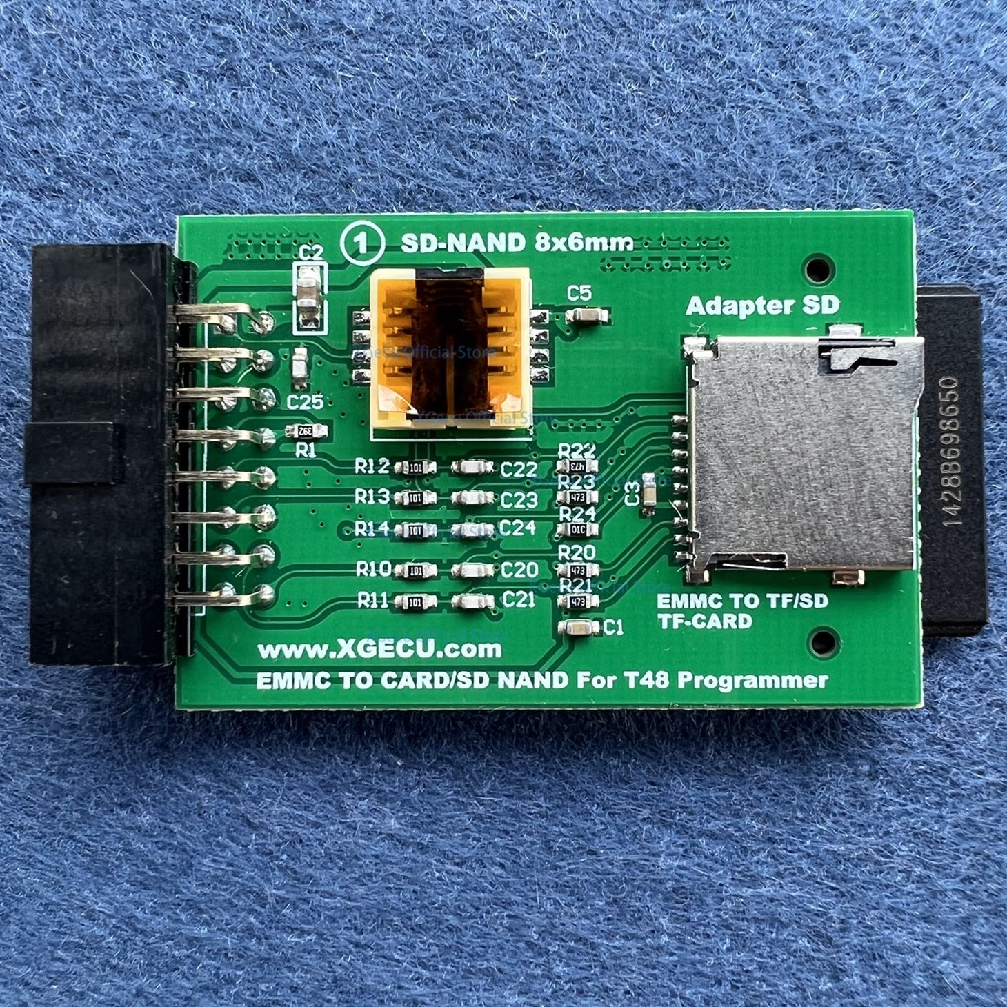 EMMC SD adapter can only work on XGecu T48 progammer support reading